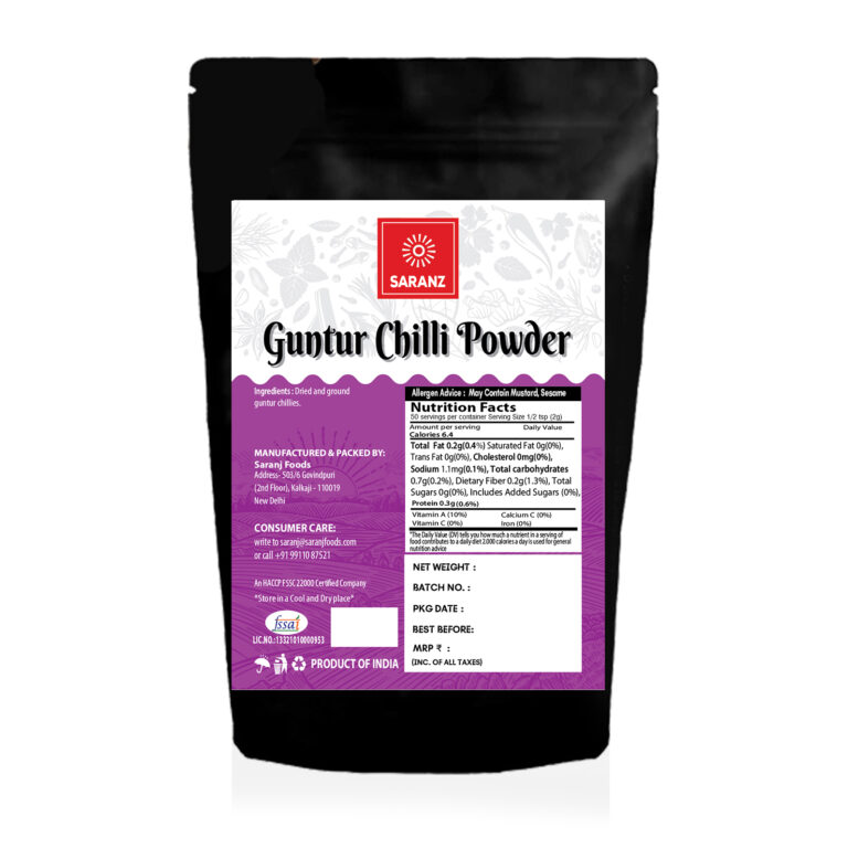 Guntur Chilli Powder-1KG - saranjfoods.com